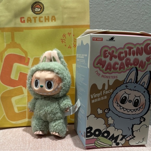 Labubu | Accessories | Exciting Macaron Monster Plush Toy Green | Poshmark